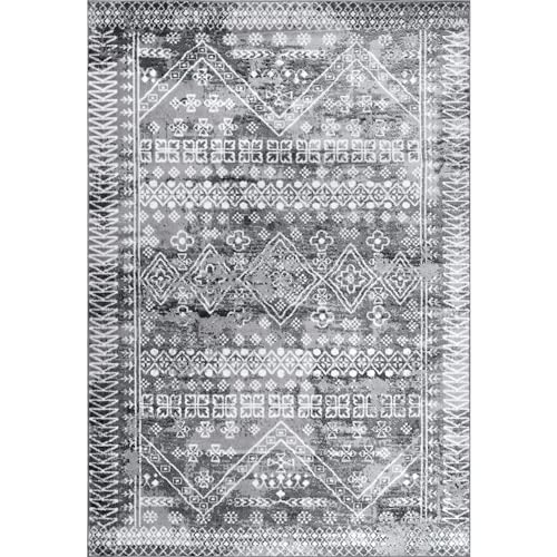 nuLOOM Transitional Moroccan Frances Area Rug, 8x10, Grey
