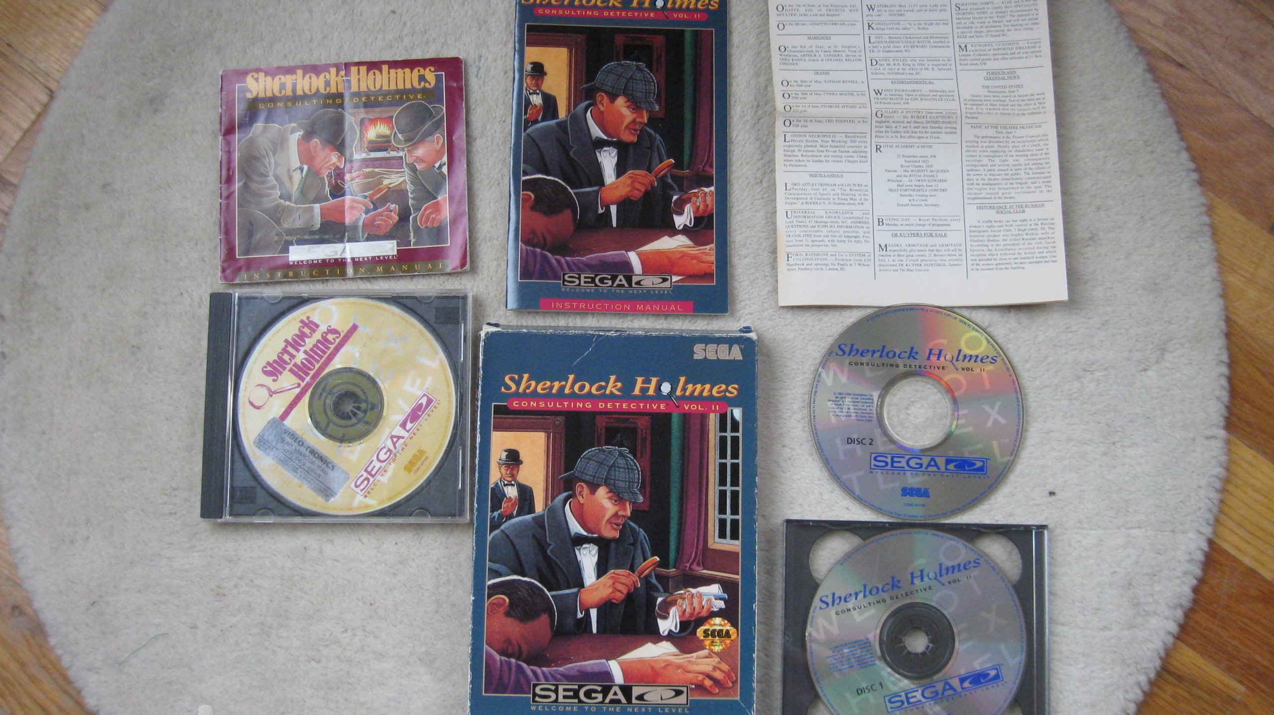 Sherlock Holmes: Consulting Detective -- Volume 2 (Sega CD)
