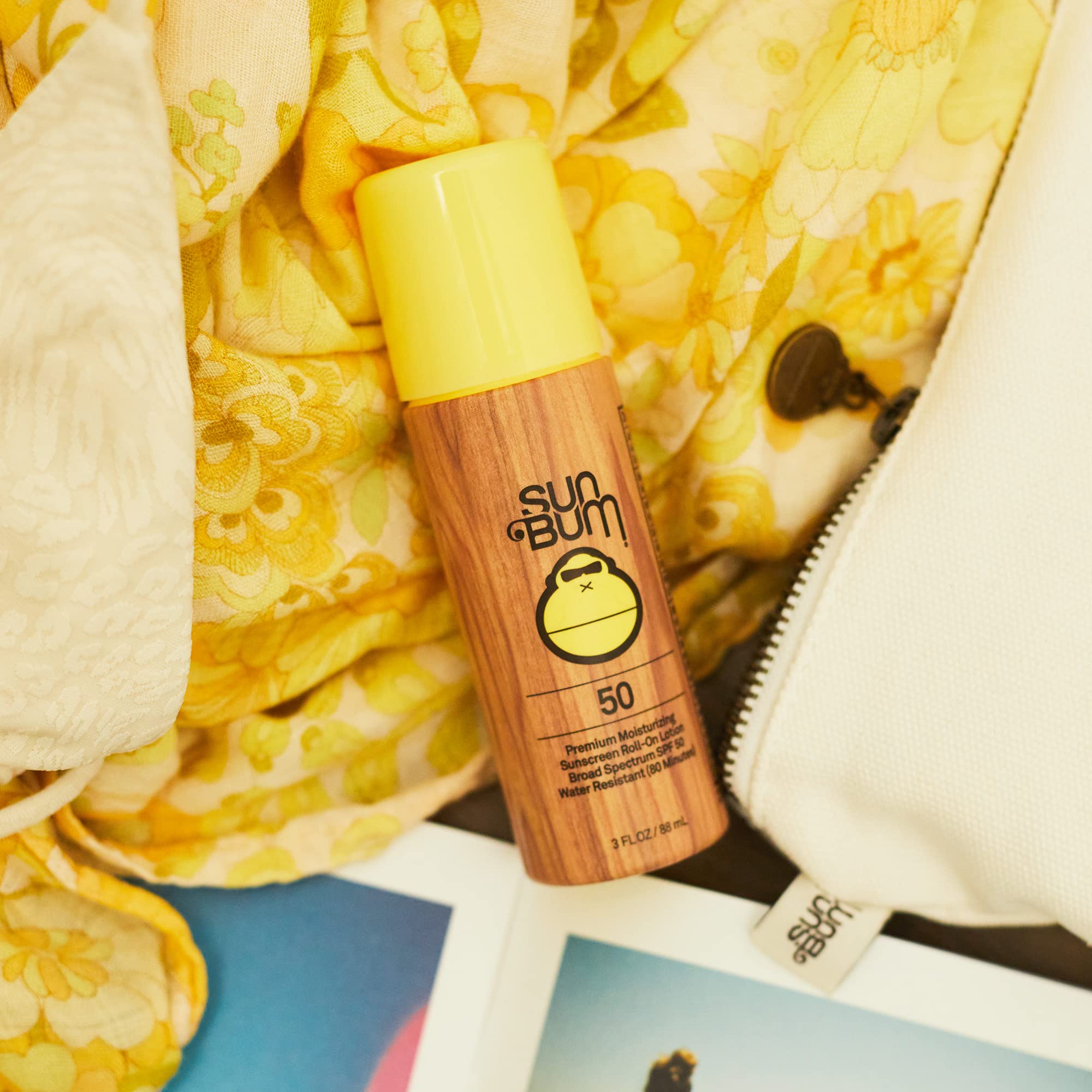 Sun Bum Original SPF 50 Roll-On Sunscreen Body Lotion | Broad Spectrum Moisturizing Sunblock with Vitamin E | Hawaii 104 Act Compliant (Octinoxate & Oxybenzone Free) | Travel Friendly | 3 oz