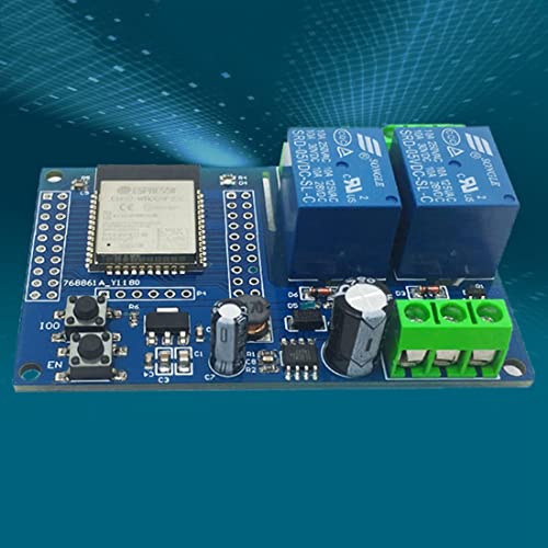 MACIMO Dual-Channel WIFI Relay Module ESP32-WROOM Development Board Secondary Development DC5-60V Power Supply