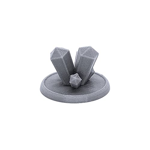 EnderToys Crystal Clusters, Terrain Scenery for Tabletop 28mm Miniatures Wargame, 3D Printed and Paintable