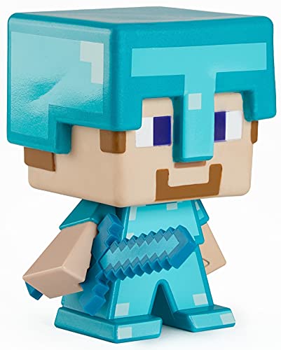 Mattel Minecraft 2021 Special Edition Figure β Large-Sized Steve in Diamond Armor for Minecraft Live Festival, Action Toy for Kids Ages 6 Years and Older