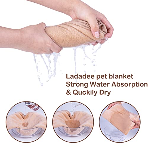 Ladadee 6 Pack Washable Fleece Liners Blankets - Soft and Absorbent Bedding Blanket for Hamsters, Guinea Pigs, and Rabbits - 11.8x11.8in Guinea Pig Cage Accessories