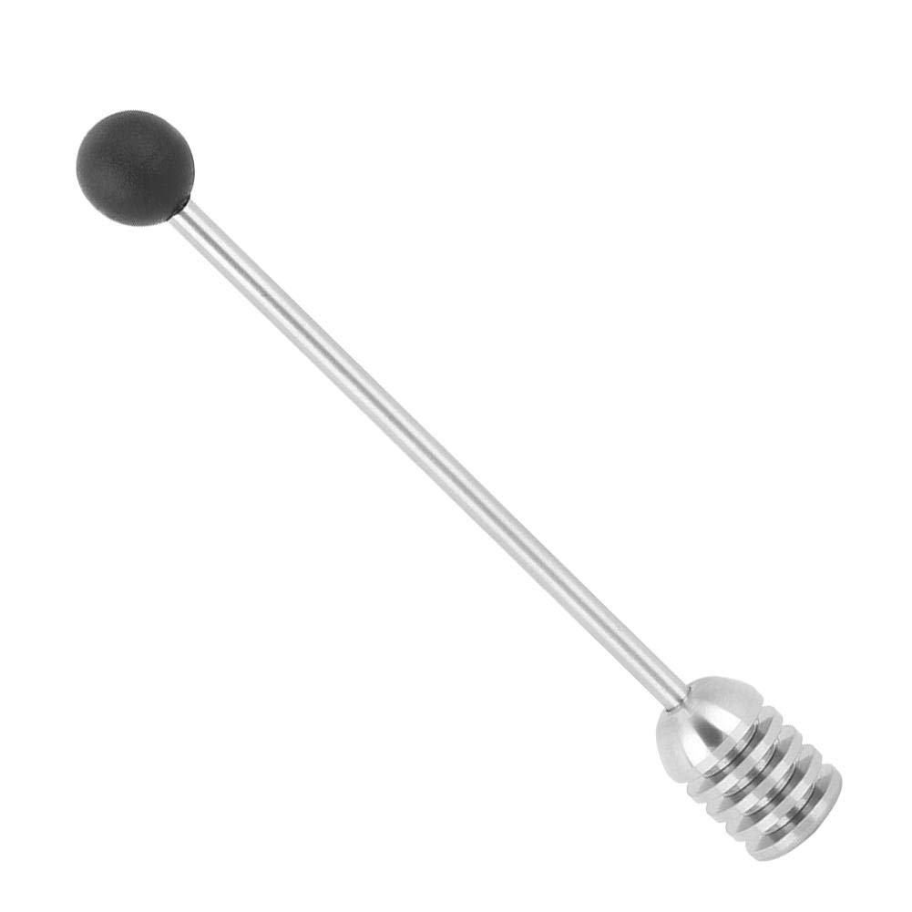 Fdit 6" Honey Dipper Stick 304 Stainless Steel Honey Dipper Stirrer Mini Honey Spoon Dippers Kitchen Mixing Stiring and Dipping Tool(Black)