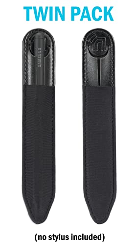 Universal Stylus Holder, [2-Pack] Nakedcellphone Sleeve Carrying Case Slot for Samsung Galaxy S-Pen Fold Pro - Adheres to Phone, Tablet, Z Fold 3, Z Fold 4, Z Fold 5, S21 Ultra 5G, Case, etc
