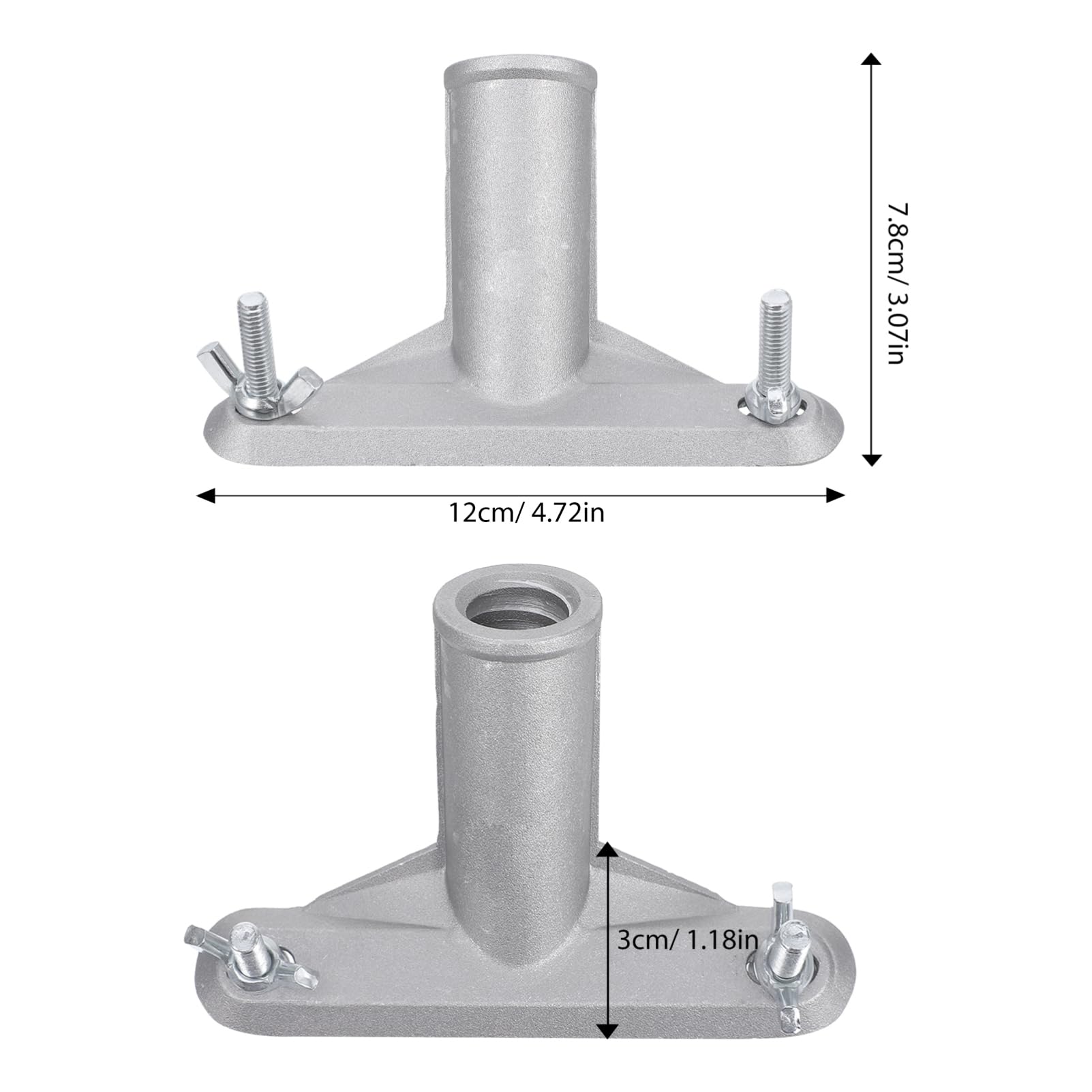 jojofuny Broom Handle Bracket with Broom Handle Adapter and Handle Mounting Brackets, Pole Handle Adapter Broom Head Bracket Connecting