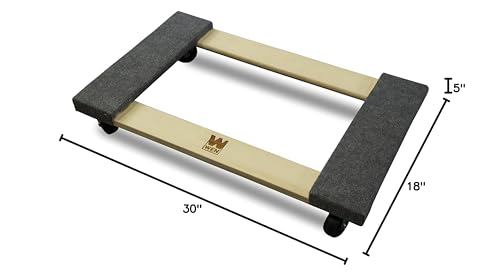 WEN 1320 lbs. Capacity Furniture Moving Dolly Two Pack and MaxWorks Foldable Platform Truck Push Dolly 330 lb. Weight Capacity