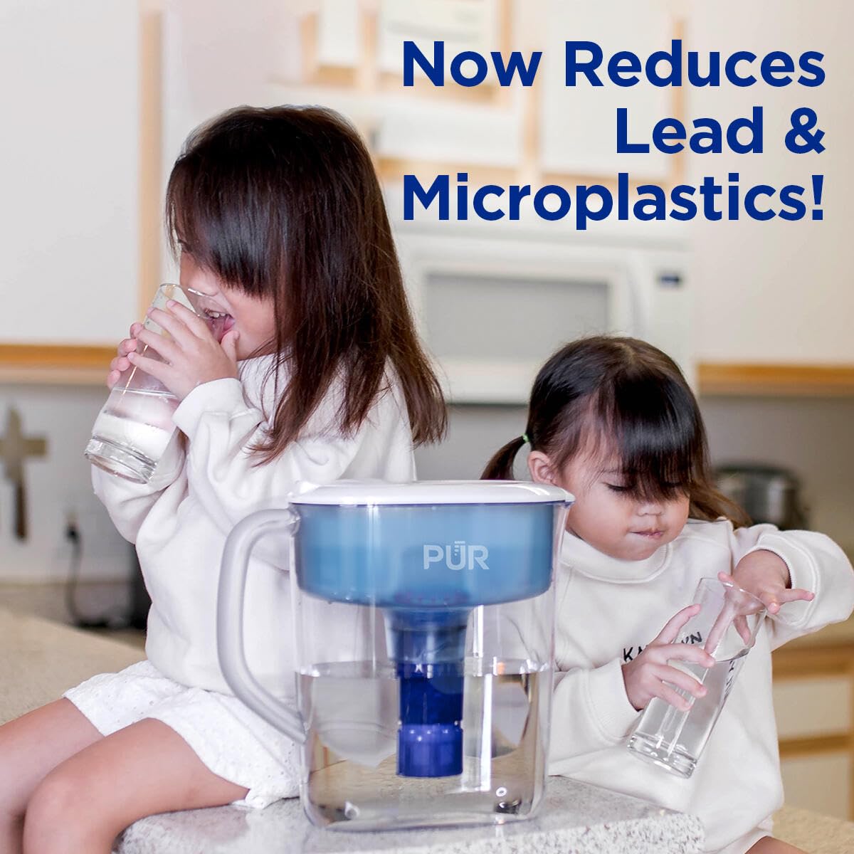 PUR PLUS Lead Reducing Water Pitcher and Dispenser Replacement Filter 1-Pack, NSF and WQA Certified – Compatible with all PUR and Beautiful by PUR Pitchers and Dispensers, Blue, PPF951K1