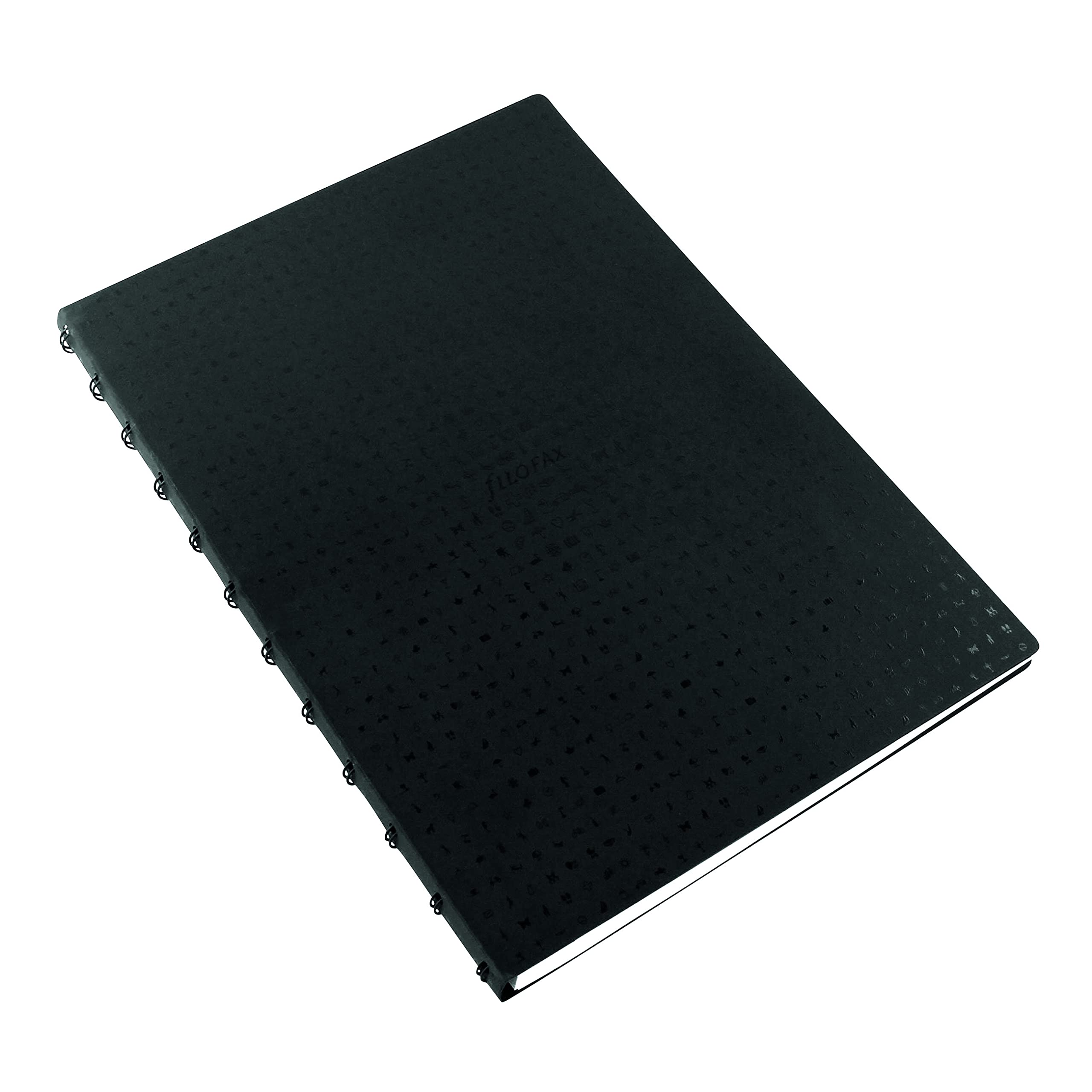 Filofax Folio Refill, A4 Size, Icon Black Notebook, Ruled, 11" x 8", White Paper (B292214)