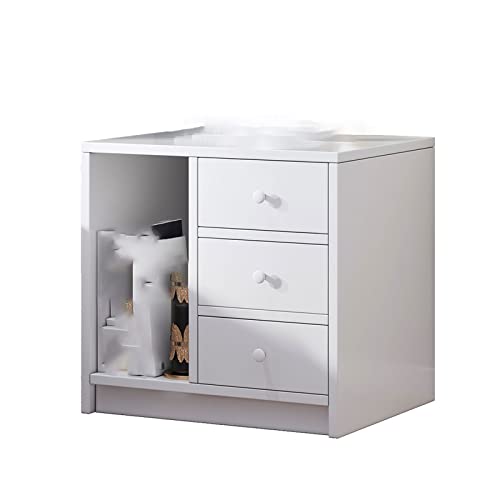 HIGOH Bedside Table Minimalist Bedside Table Bedroom Closet Dresser Cozy Bedside Table Bedroom Cabinet