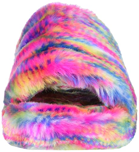 UGG Girls K Fluff Yeah Pixelate Slipper, White, 6 Big Kid