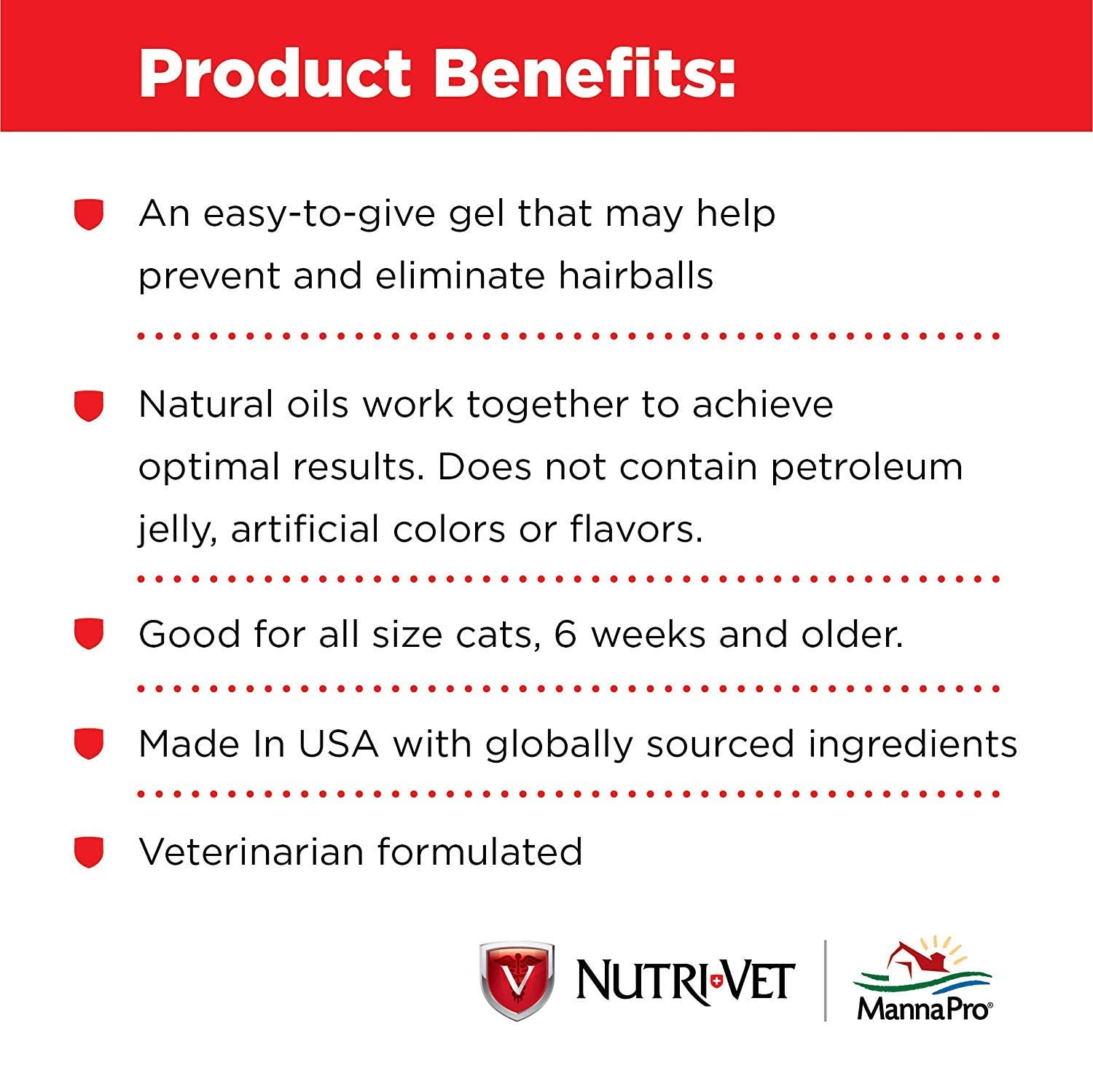Nutri-Vet 3 Pack of Hairball Paw-Gel for Cats, 3 Ounces Each, Chicken Flavor