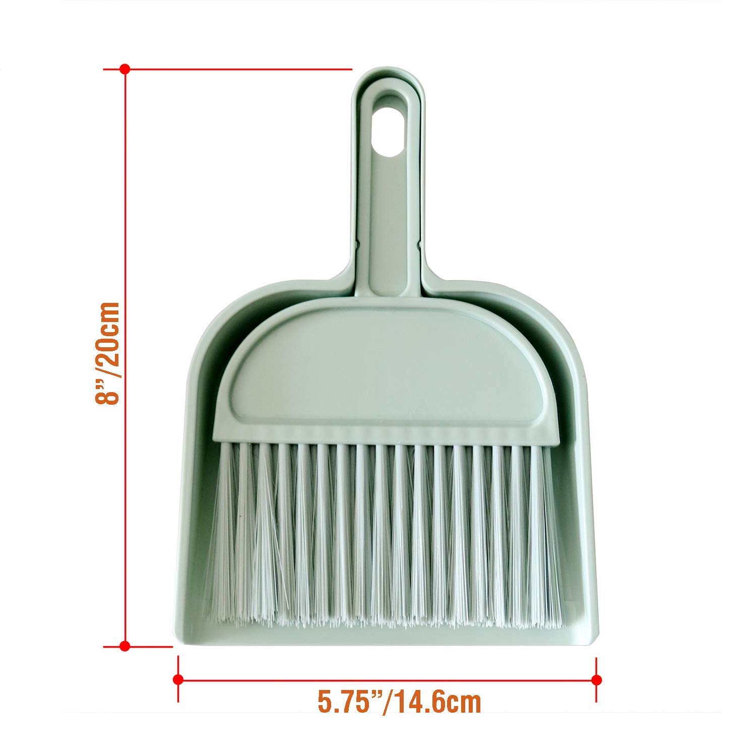 Rypet Cage Cleaner for Guinea Pigs, Hamsters, Chinchillas, Rabbits, Reptiles, Hedgehogs and Other Small Animals - Mini Dustpan and Brush Set Cleaning Tool for Animal Waste (1 Pack)