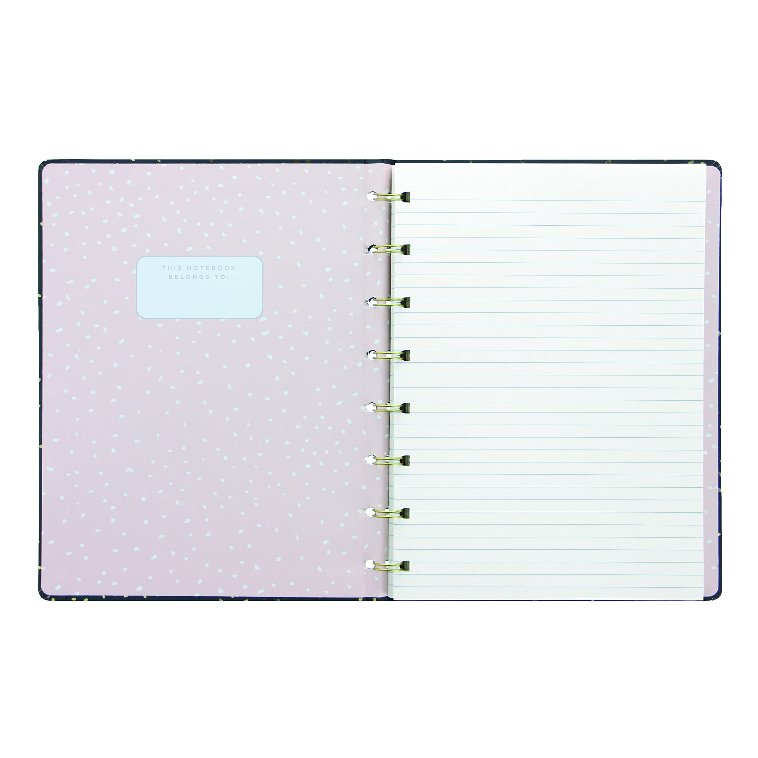 Filofax Refillable Notebook, A5 Size, Confetti Collection, 8.25" x 5.75", Charcoal (B115117U)