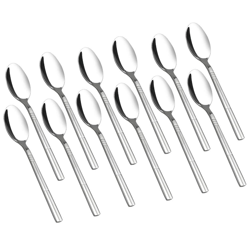 Saedy 12-Piece Tea Spoon Set, Small Coffee Spoon Stainless Steel, 6-Inch