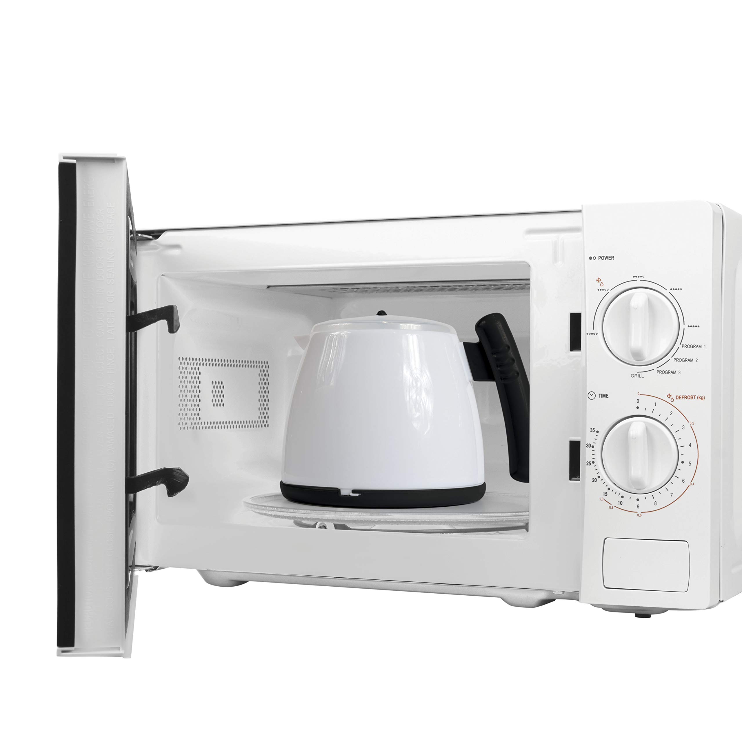 Handy Gourmet Microwave Tea Kettle Hot Water Boiler Pot - BPA Free, 28 oz.