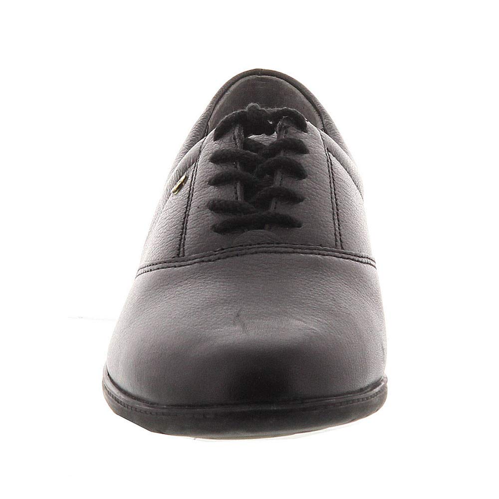 Easy Spirit Women's Motion Lace-Up,Black Leather,8.5 WW US