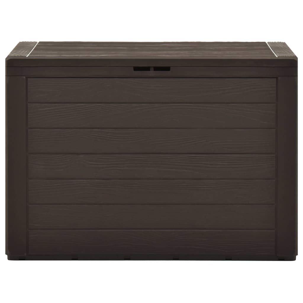 INLIFE 50 Gallon Garden Storage Box Outdoor Cushion Deck Patio Storage Chest Storing Pillow Tool Box Blanket Indoor Interior Container 30.7"x 17.3"x 21.7"(Brown)