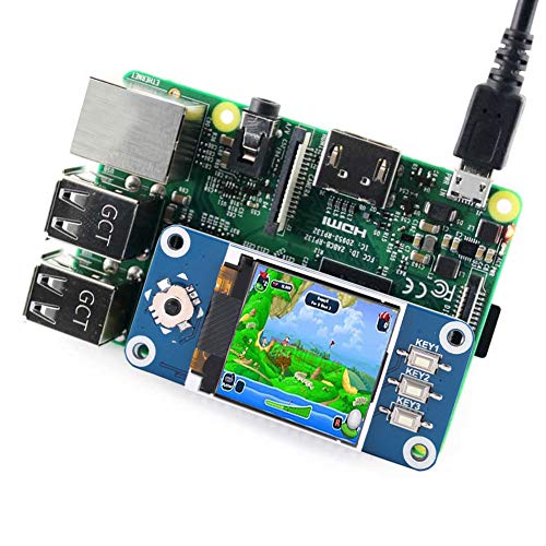 Jopwkuin 1.44 inch LCD Screen Module, Practical Convenient LCD Screen for Raspberry Pi Ideal Replacement for Raspberry Pi 2B / 3B / Zero/Zero W