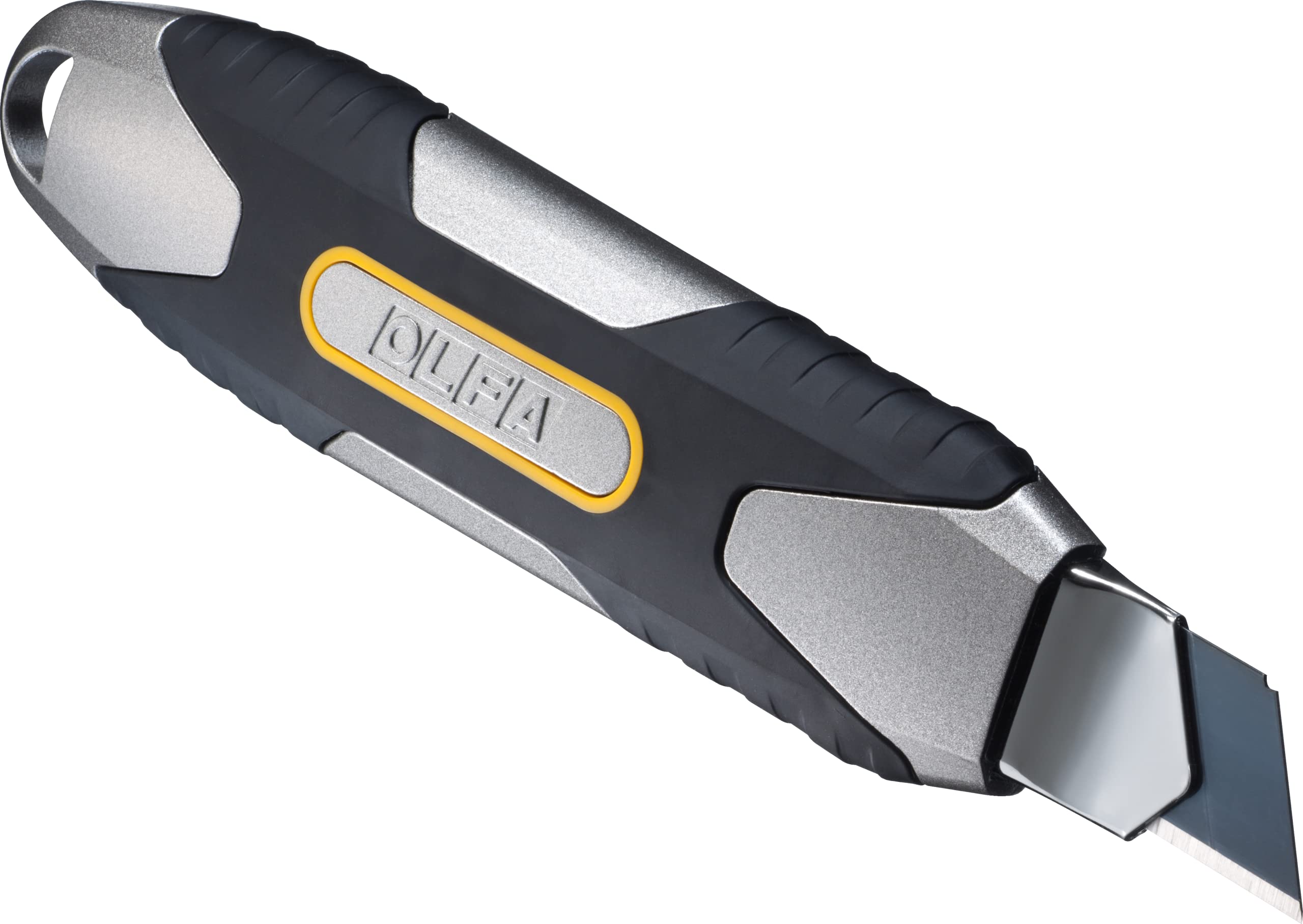 OLFA 18mm Heavy-Duty Utility Knife (MXP-L) - Multi-Purpose No-Slip Grip Precision Knife w/All Aluminum Handle & Snap-Off Blade, Custom Cutting Depth, Replacement Blades: Any OLFA 18mm Blade