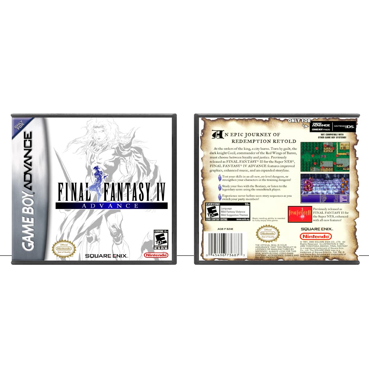 Final Fantasy IV Advance | (GBA) Game Boy Advance - Game Case Only - No Game