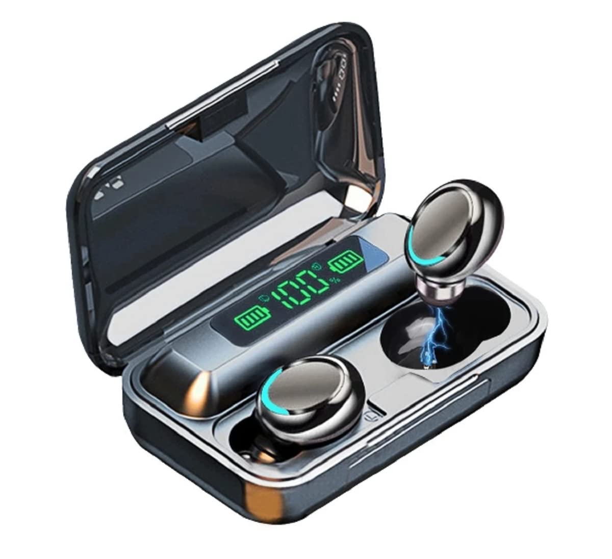 CZRXLLGD New Wireless Earbuds Bluetooth 5.0 Headset, IPX7 Waterproof, LED Battery Display auriculares,140 Hours Play time with Charging Box, 3D Stereo Audio Full Touch Screen Headset with Microphone