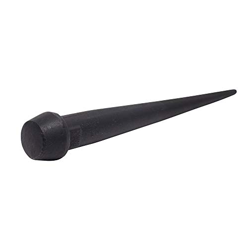 Klein Tools 3255 Bull Pin, Broad Head Bull Pin Resists Corrosion and Mushrooming, Heat Treated Steel with Black Finish, 1-1/4-Inch