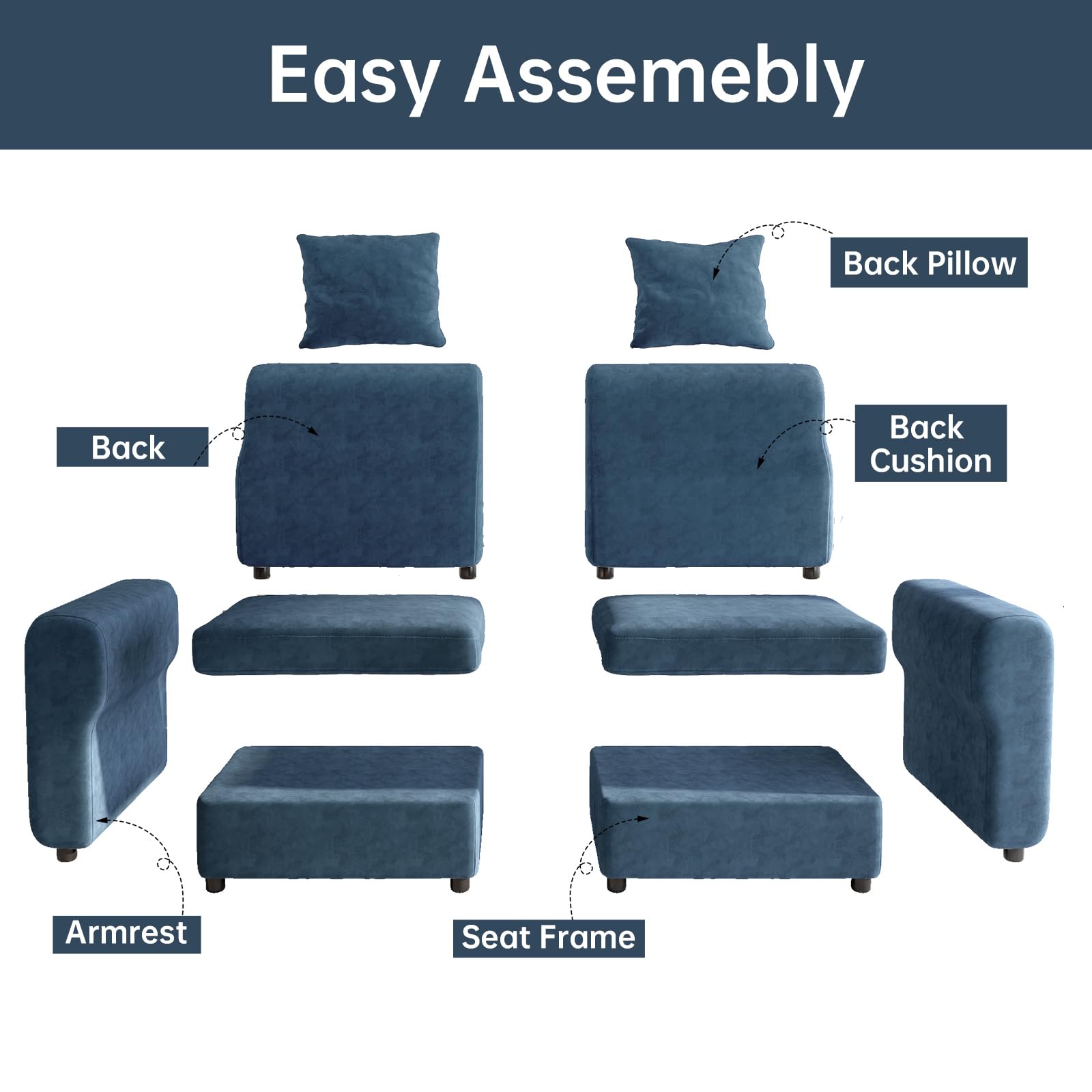 GlimBiz Oversized Modular Sofa with Storage Ottoman,U Shaped Sofa Couch Modular Sectional Sofa with Cushions, Convertible Sectional Sofa,U-Shaped Sofa with 8 Seats