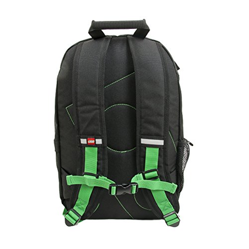 LEGO NINJAGO Future Kids School Backpack Bookbag, for Travel, On-the-Go, Back to School, Boys and Girls, with Adjustable Padded Straps, Lloyd Green