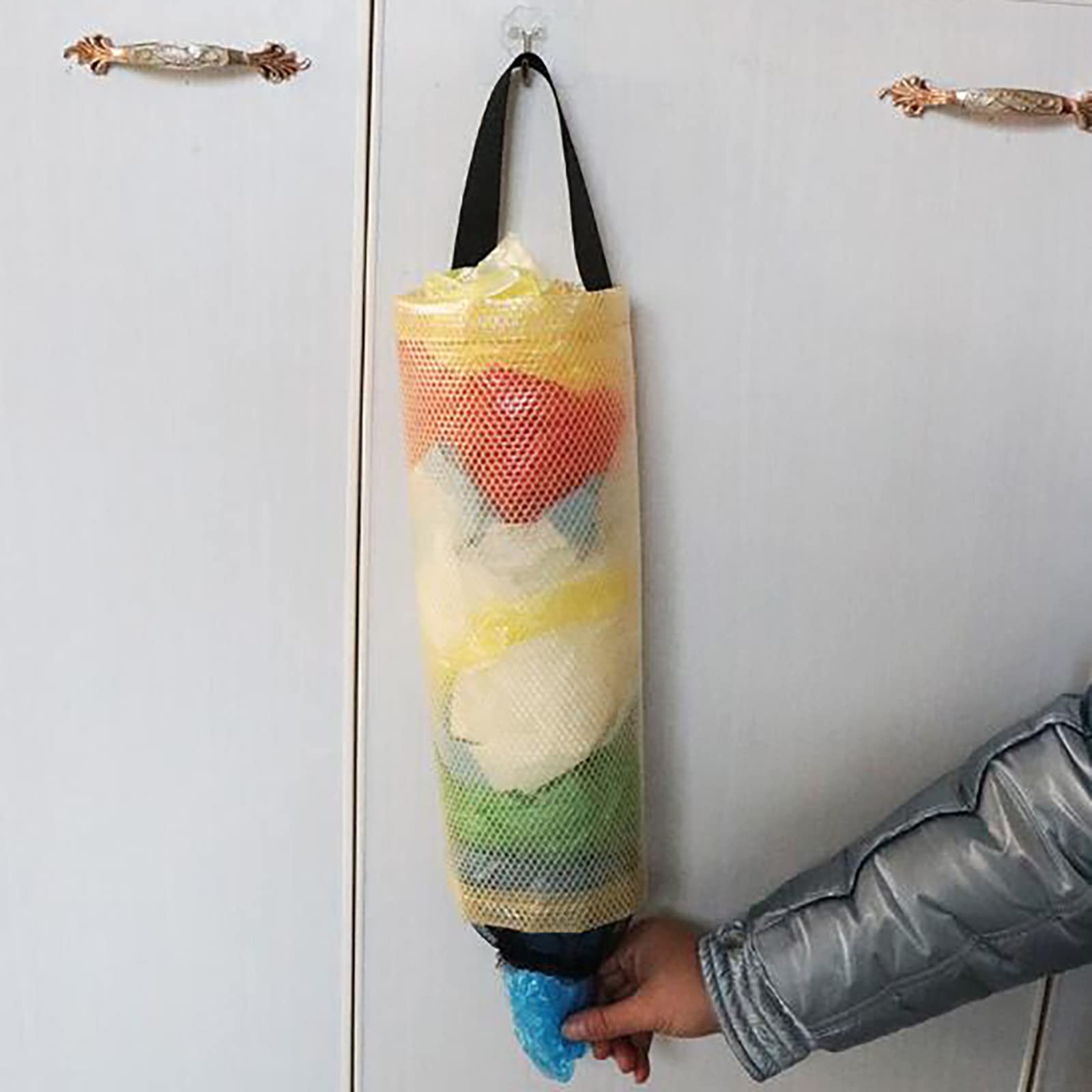 Hanging Hanging Rubbish Bag Bag Extraction Bag Box Round Miscellaneous Kitchen Storage Convenient Bag Organizer Kitchen Storage Wall Kitchen，Dining & Bar