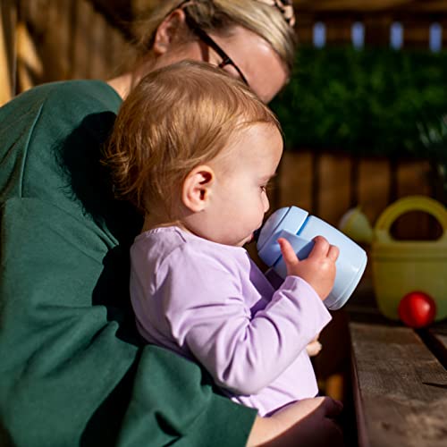 Tommee Tippee Superstar Trainer Sippy Cup for Toddlers, INTELLIVALVE 100% Leak-Proof & Shake-Proof | Antimicrobial Technology (10oz, 6+ Months, 1 Count), Blue