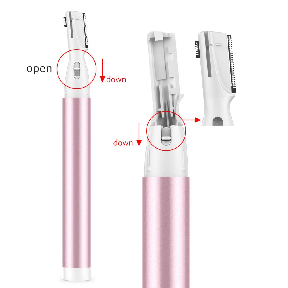 Funstant 2-Pack Replacement Blade Eyebrow Trimmer Facial Electric Hair Razor
