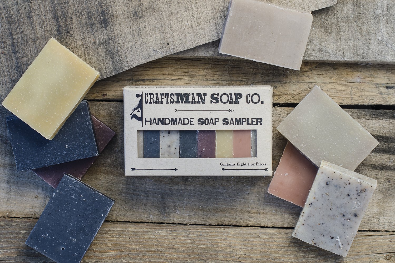 Craftsman Soap Co. Soap Sampler, 8-pieces All-natural Soap by Craftsman Soap Company