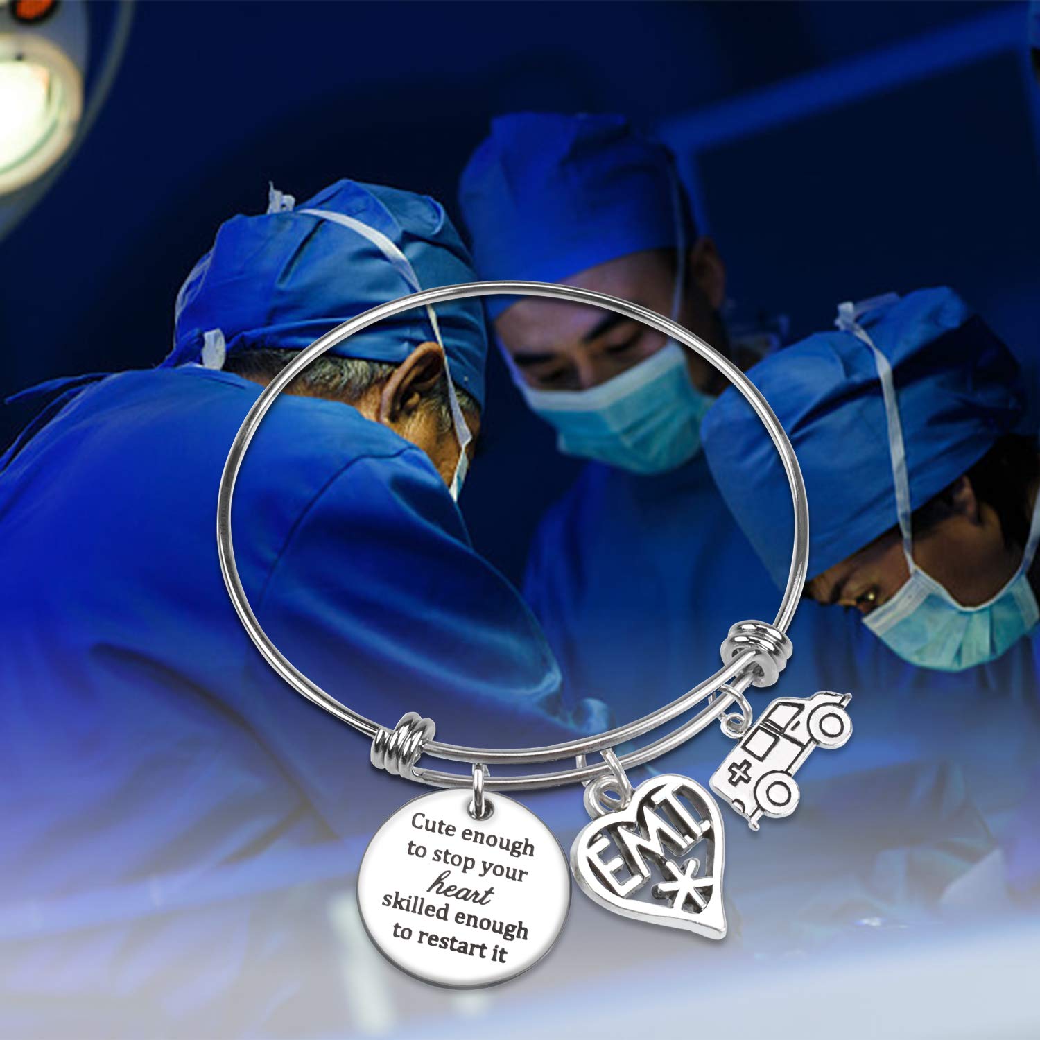 EMT Gift EMT Graduation Gifts EMT She Believed She Could So She Did Keychain Emergency Medical Technician Gift Paramedic Gifts (EMT-BR)