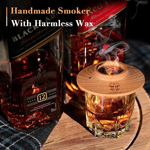 HISMOK Cocktail Smoker with Stainless Steel Screen Filter - Old Fashioned Drink Smoker Infuser Kit for Infuse Cocktails, Whiskey, Bourbon
