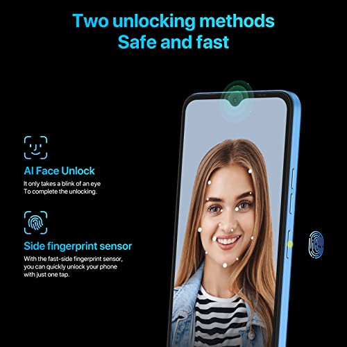 UMIDIGI Cell Phone G1 MAX, Android12 Unlocked Smartphone, Dual Sim 4G LTE Mobile Phone, 128GB/256G Expandable, 6.52" HD+ Night Mode,5150mAh, GSM Unlocked Phone