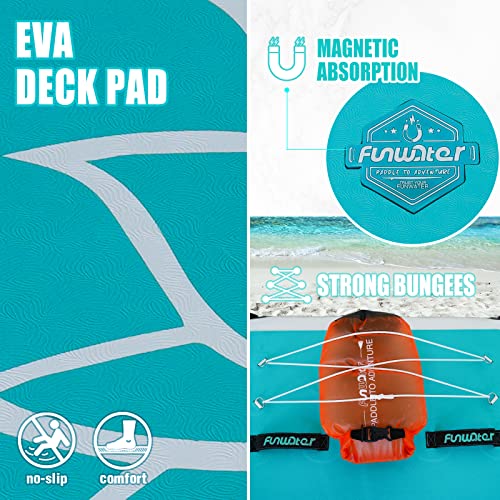 FunWater Paddleboards 8ft Inflatable Stand Up Paddleboard Pro Sports Training Mat, 2 in 1 Gymnastics Mat