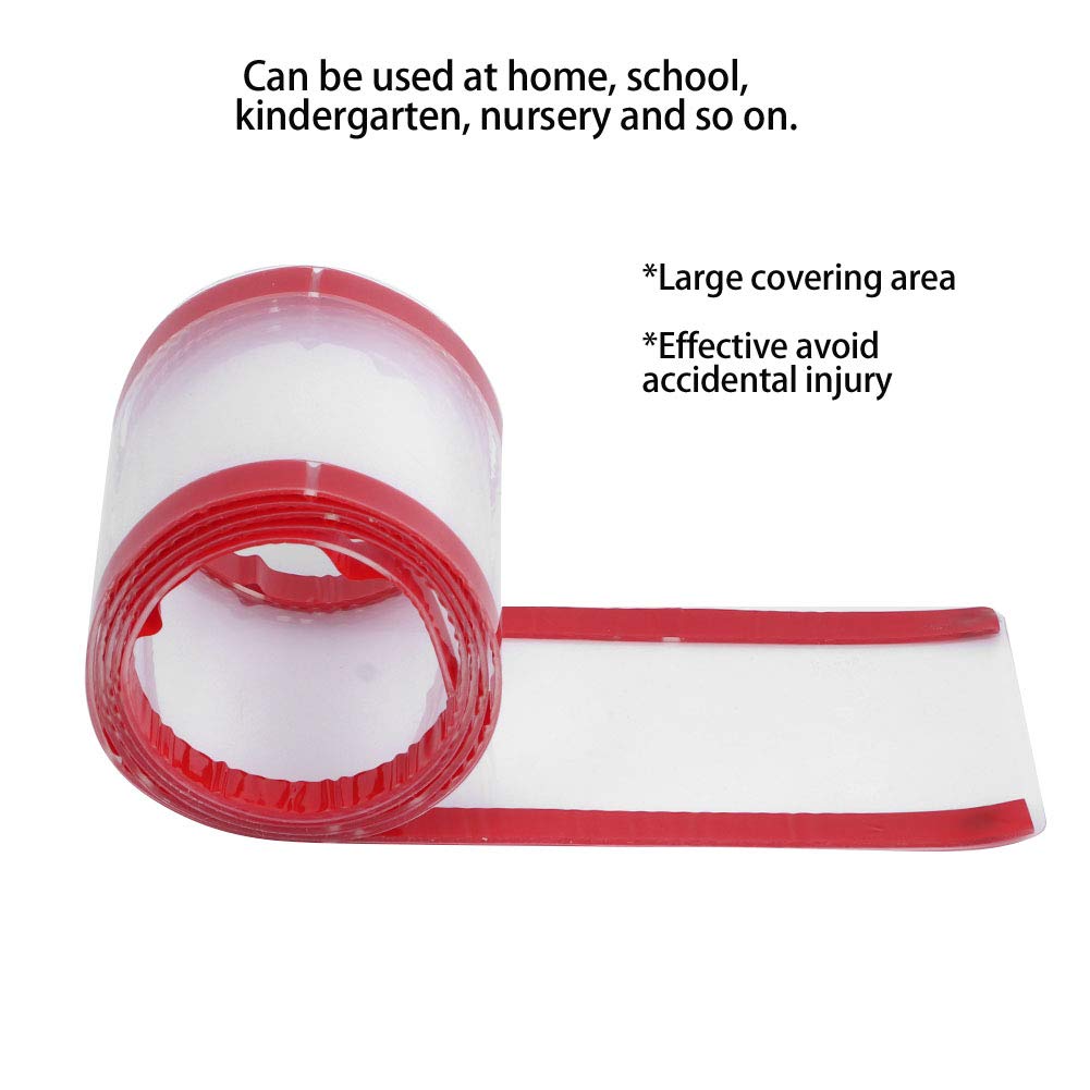 Finger Pinch Guard, Door Jam Door Hinge Protector Cover Finger Pinch Security Guard for Home Kindergarten Children (Frosted 120x10cm)