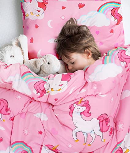 Utopia Bedding - Comforter Bedding Set with 2 Pillow Cases - 3 Piece Soft Brushed Microfiber Kids Bedding Set for Boys/Girls - Machine Washable, Unicorn, Twin