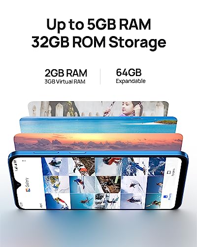 Ulefone 3G Unlocked Smartphones, Note 15 Android 12, Dual Sim Unlocked Cell Phones, Dual Rear Camera, Triple Card Slots, 6.22" Waterdrop Full-Screen Phones, 4000mAh, Face Unlock, US Version - Black