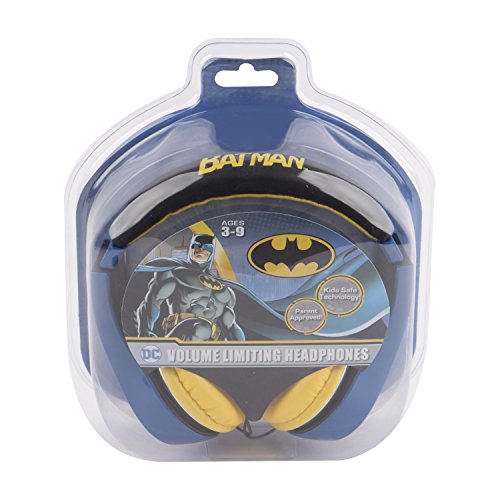 Sakar Kids Safe Over The Ear Headphones, Volume Limiter for Developing Ears, 3.5MM Stereo Jack, Recommended for Ages 3-9
