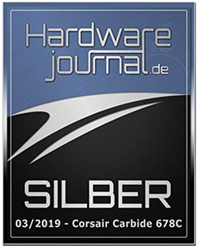 Corsair Carbide Series 678C Low Noise Tempered Glass ATX Case, Black