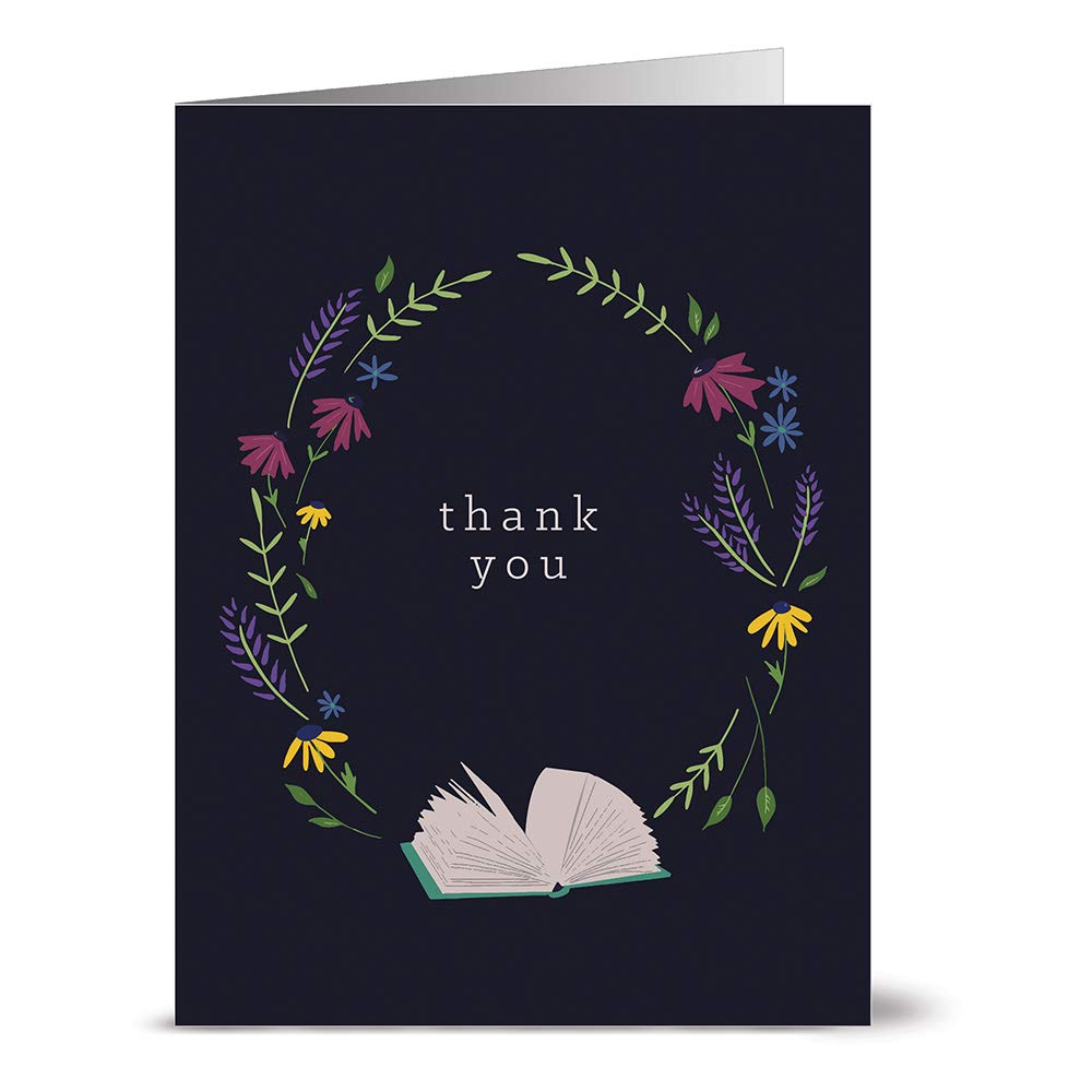 Note Card Cafe Thank You Cards with Envelopes | 72 Pack | Blank Inside, Glossy Finish | 6 Love of Reading Thank You Designs | Assorted Set for Greeting Cards, Occasions, Birthdays, Gifts
