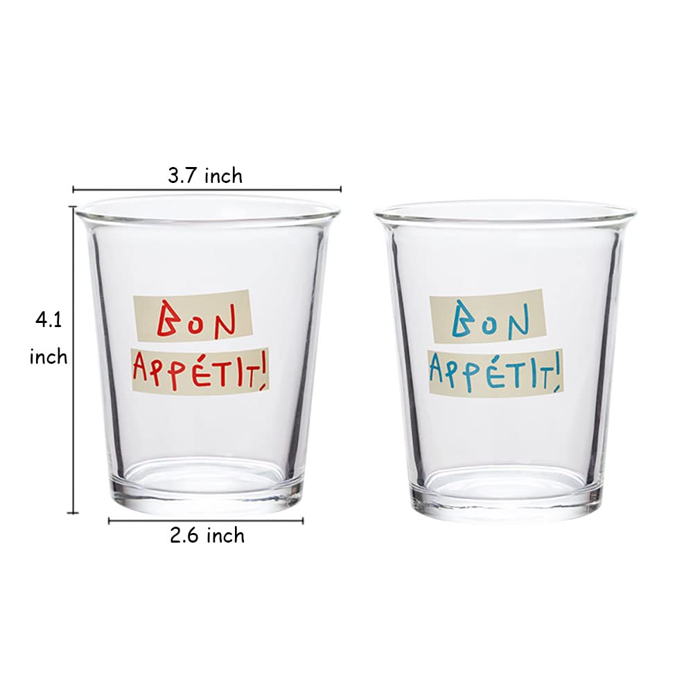 GIVSSES Coffee Cup - 11 oz Cute Beer Cups - Coffee Mug - Clear Iced Coffee Cup - Beer Cup - Iced Coffee Glass Cups - Coffee Bar Accessories