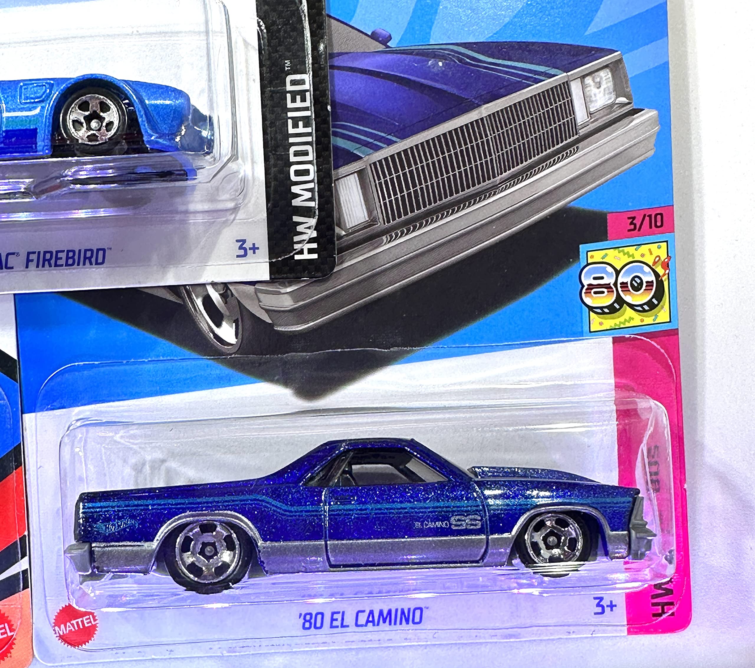 Hot Wheels - 5 Pack Special Bundle - 70's - 80's Muscle Cars - Mustang, El Camino, Corvette, Firebird, Camaro - Mint/NrMint - Ships Bubble Wrapped in a Box with Fill