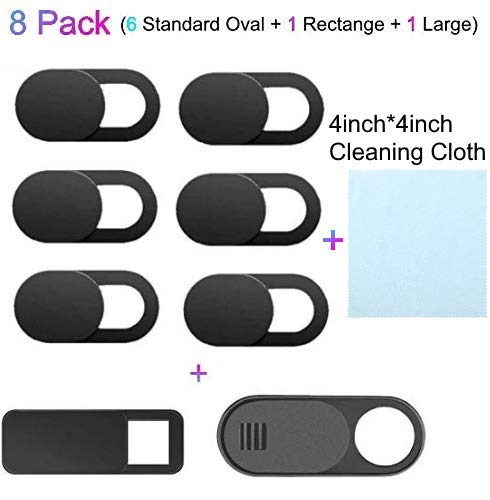 Laptop Camera Cover Slide, 8Pack Webcam Cover, Phone Camera Cover, Ultra-Thin Computer Camera Cover Slide - Fits Most Laptop, Desktop, PC, Tablet, Smartphone to Protect Your Privacy and Security