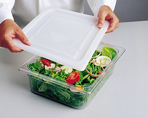 Rubbermaid Commercial Products Cold Food Soft Seal Lid, 1/6 Size, White (FG143P00WHT)