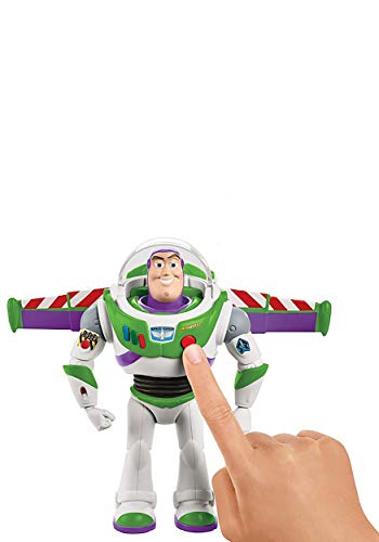 Toy Story Ultimate Walking Buzz Lightyear, 7 in Tall Figure with 20+ Sounds and Phrases, Walking Motion and Expandable Wings, Gift for Kids 3 Years and Older with Expandable Wings