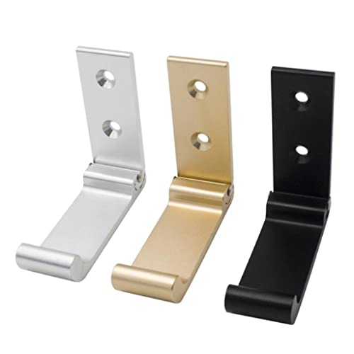 KLKCMS Foldable Aluminum Alloy Wall Mounted Coat Hook, Golden