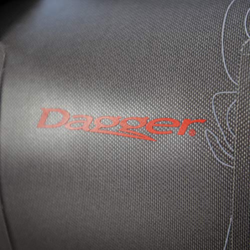 Dagger On-Tap Dry Bag Duffel | Kayak Dry Bag with Tie Down Rings | Waterproof Zipper and Compression Straps, Dark Gray, 15L (8090003)